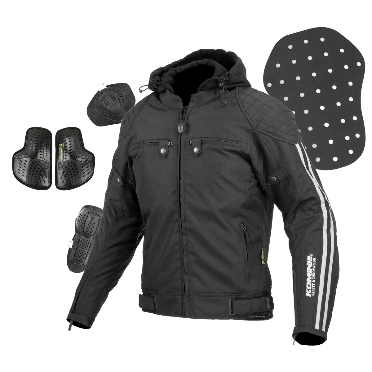 JK-614 プロテクトウインターパーカ ベージュ L - バイク